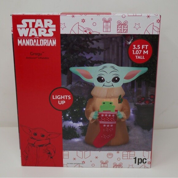 Gemmy | Holiday | Gemmy Disney Star Wars Mandalorian Grogu Baby Yoda ...